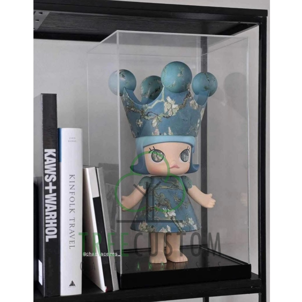 Custom Acrylic box display with powder coated metal base | Shopee ...