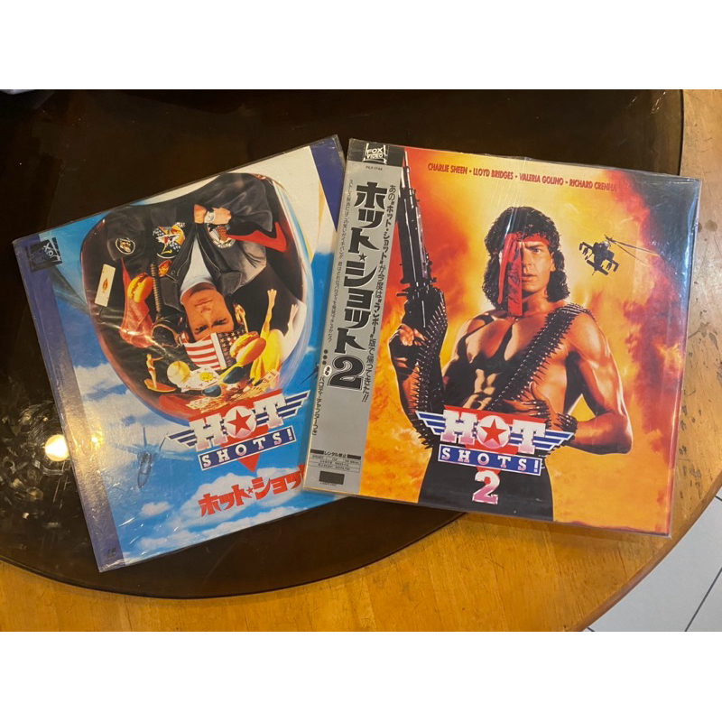 HOT SHOTS ! 1 and 2 - Original Movie Video LD CD LaserDisc Laser Disc ...