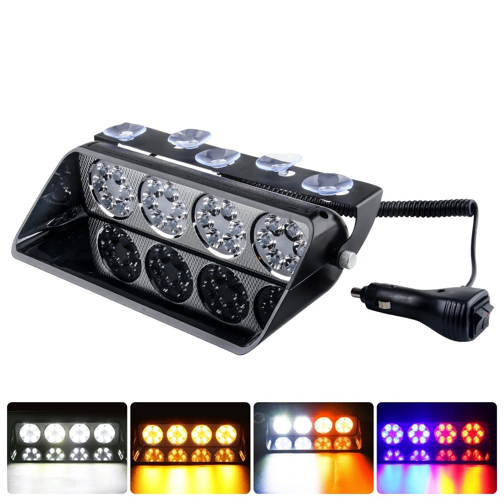 1 Piece 24 LED Beads Car Light Police Strobe Light Emergency Suction ...