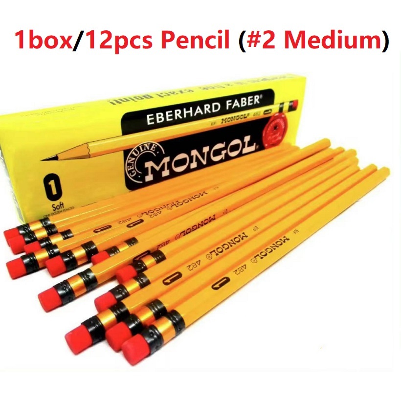 1box/12pcs Pencil (#2 Medium) school supplies Stationary Stuent Pencils ...
