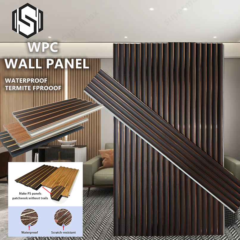 Supermax T178 Modern Style Waterproof Board PVC Grille Wall Panel ...