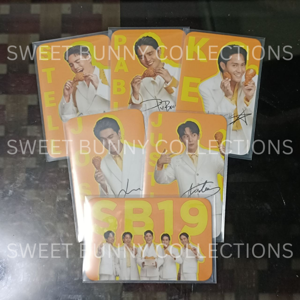 MCDO SB19 PHOTOCARD COMPLETE SET 6PCS! | Shopee Philippines