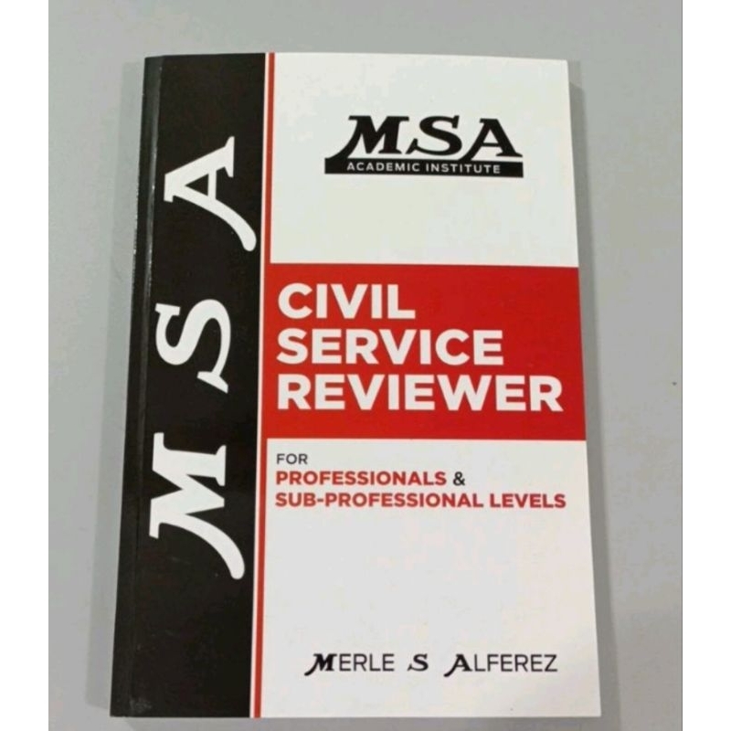 M S A CIVIL SERVICE REVIEWER!!! | Shopee Philippines