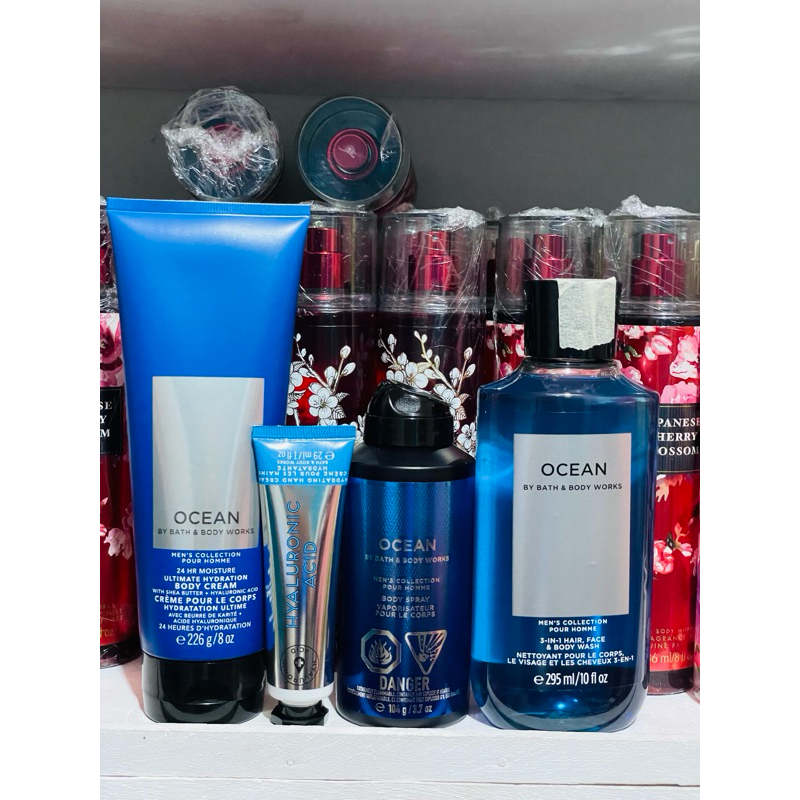 OCEAN Gift Set Bath and Body Works | Shopee Philippines
