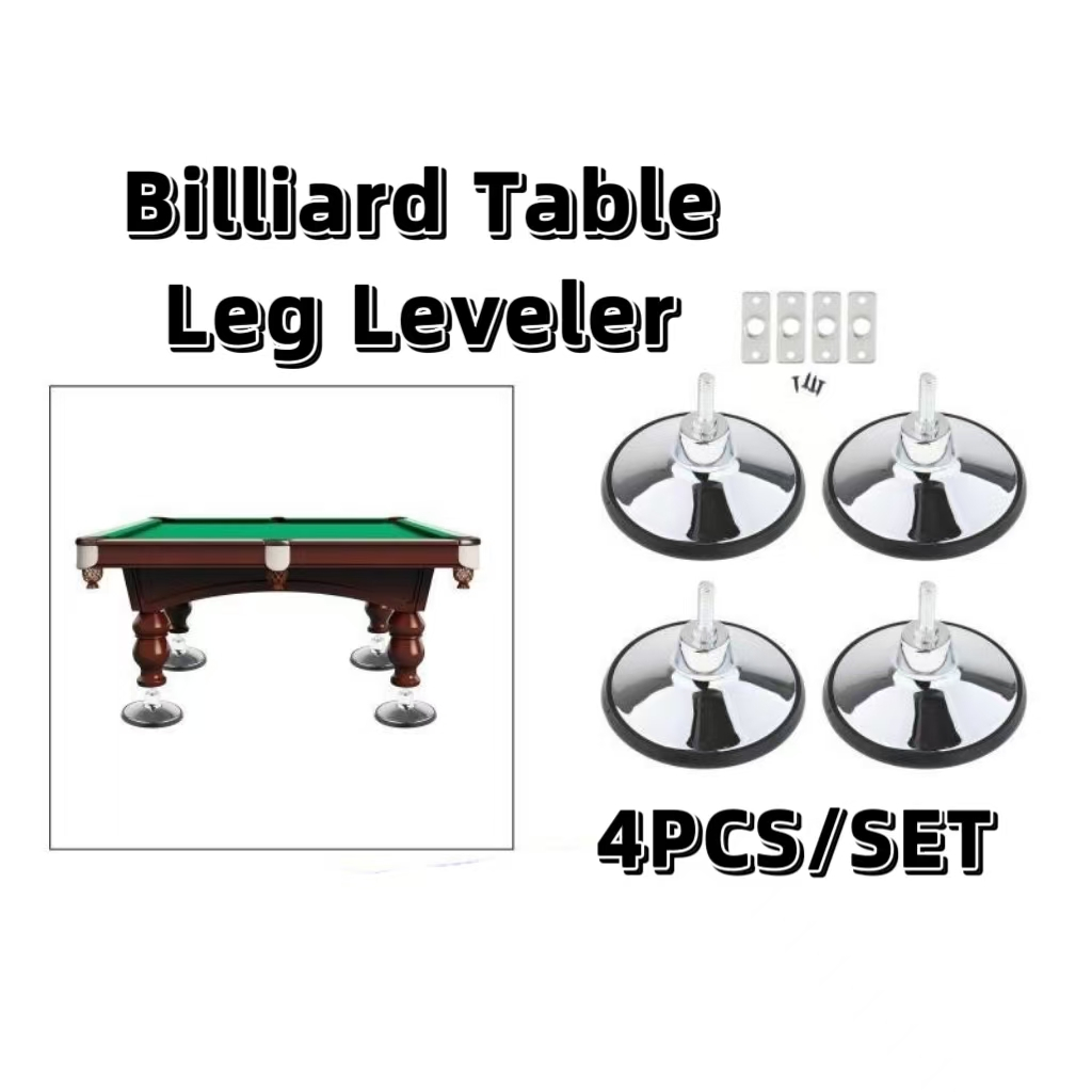 4 PCS Pool Table Leg Levelers Metal Game Table Leg Levelers Heavy Duty ...
