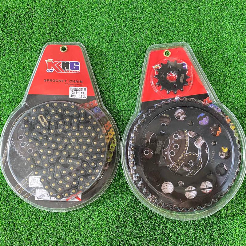 King of drag Sprocket Chain set Xrm Smash R150 Sniper150 Sniper155 ...