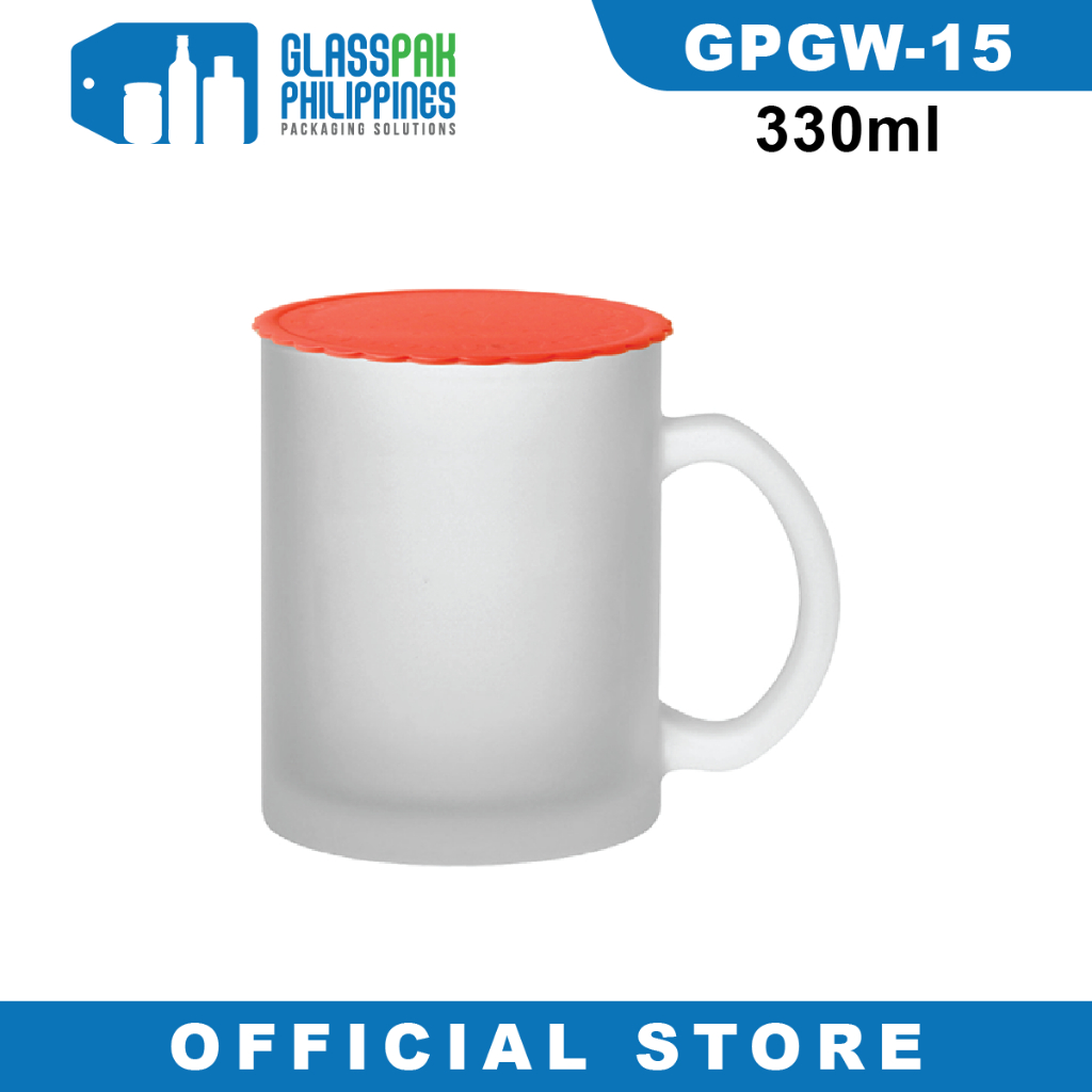 Glasspak 330ML Frosted Plain Mug Glass Coffee Mug Sublimation Blank ...