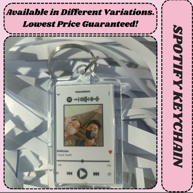 SPOTIFY KEYCHAIN (WITH SPOTIFY QR CODE) | Shopee Philippines