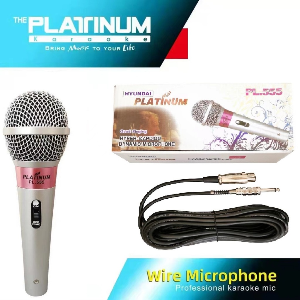 wiwi Hyundai Platinum PL-555 Professional Dynamic Microphone (6 Meter ...