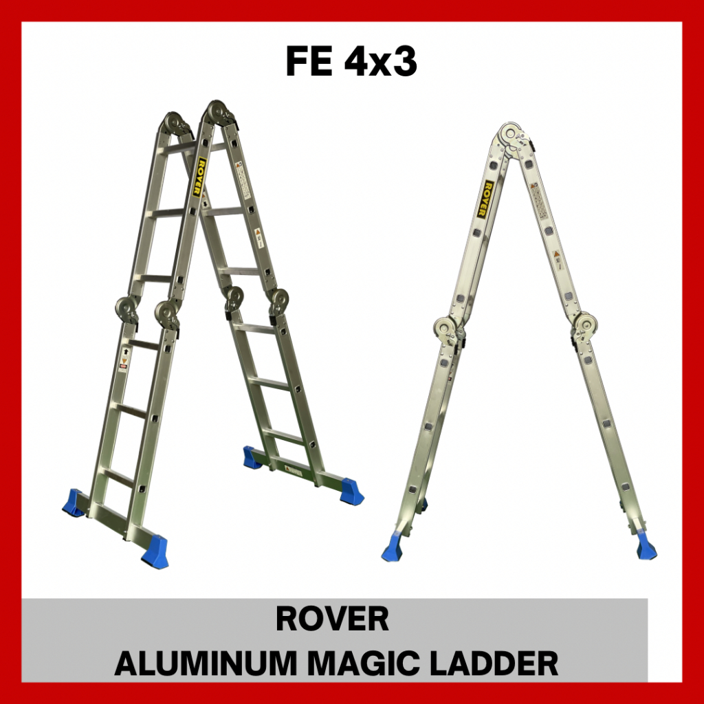 ROVER Aluminum Magic Ladder (4x3) | Shopee Philippines
