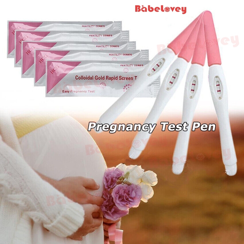 MR HCG Pregnancy Test Cassette Type 5pcs Pregnancy Testing Strips Rapid ...