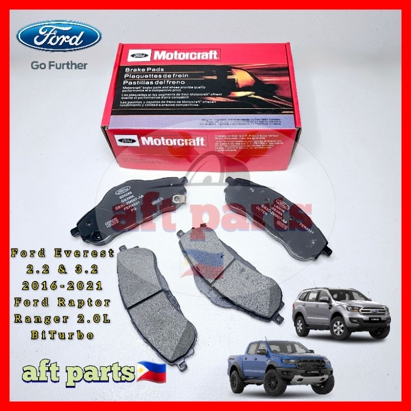 REAR Brake Pads For Ford Everest 2.2 & 3.2 Ford Ranger Raptor 2.0 Rear ...
