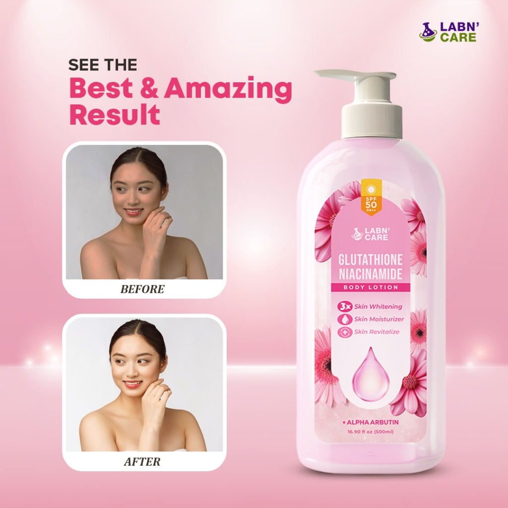 Labn’ Care Glutathione Niacinamide Body Whitening Lotion 500ML With ...