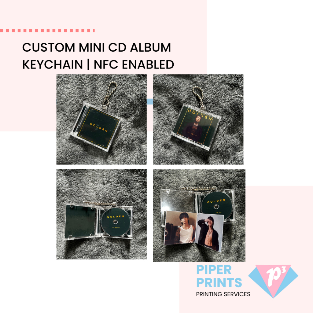 Custom Mini CD Album Keychain | NFC Enabled Keychain | Video and Music ...