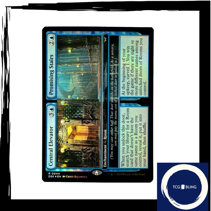 Central Elevator // Promising Stairs MTG - Duskmourn (FOIL) | Shopee ...