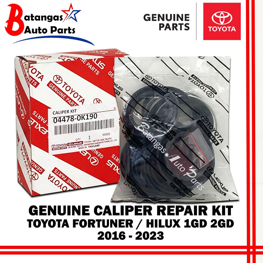 GENUINE CALIPER REPAIR KIT TOYOTA FORTUNER / HILUX 1GD 2GD 2016-2023 ...