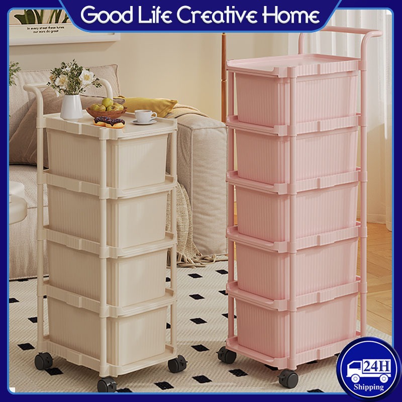 Movable trolley rack multi-layer toy snack storage rack high-value ...