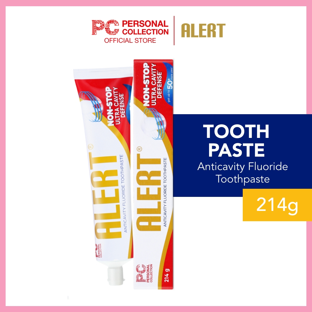 ALERT Anticavity Flouride 214g Toothpaste Personal Collection | Shopee ...