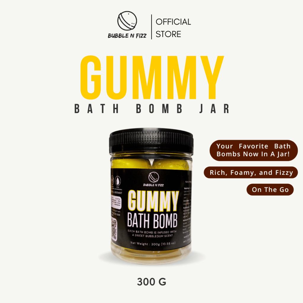 Bubble N Fizz Gummy Bath Bomb Jar 300g 6 Bath Bombs In One Jar | Shopee ...