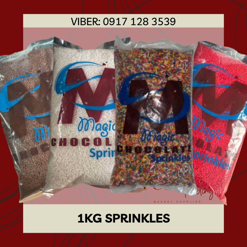 1 kilogram Assorted Rainbow Sprinkles (Rainbow, Red, White, Chocolate ...