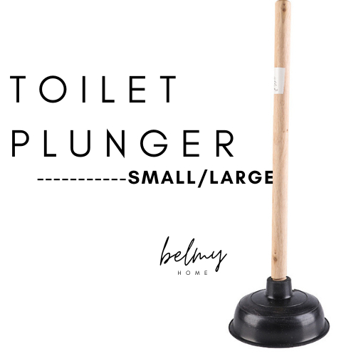 Large / Small Toilet Plunger Wooden Handle Bathroom Pump | Shopee ...