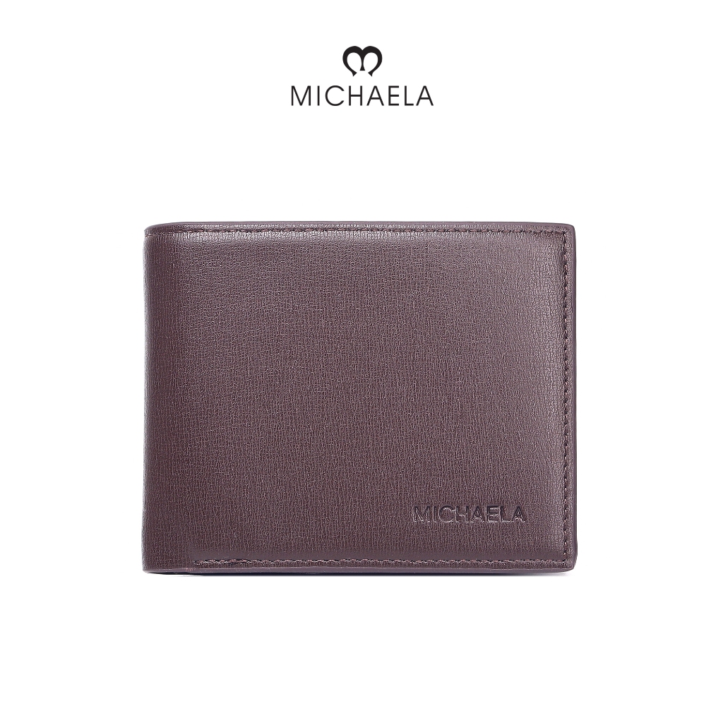 MICHAELA Minimalist Bifold Short Wallet 10 Card Slots for Gentleman ...