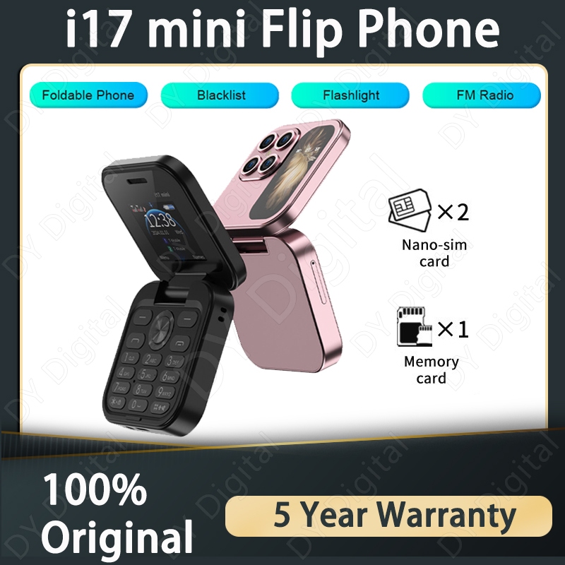 Brand New i17 mini Flip Phone Keypad Cellphone Keypad Phone Dual SIM ...