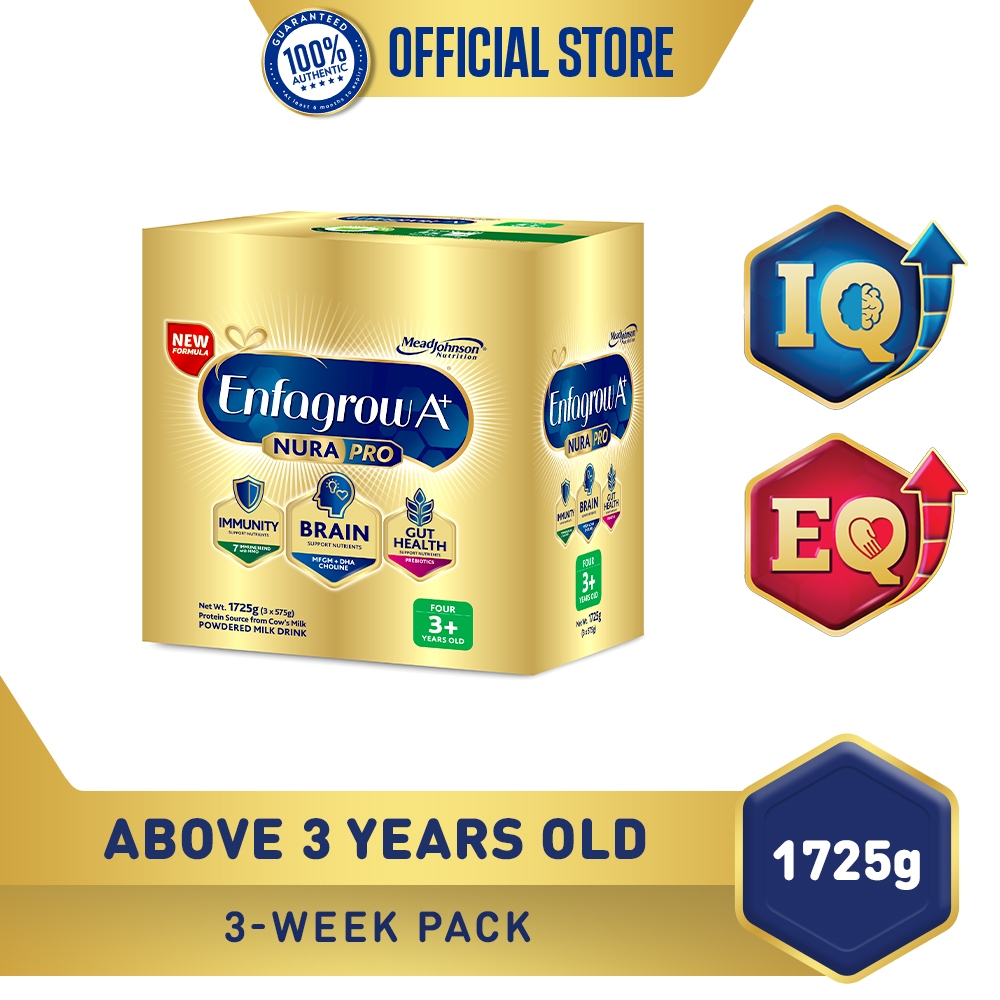 Enfagrow A+ Four Nurapro Powdered Milk Drink for Kids Above 3 Years Old ...