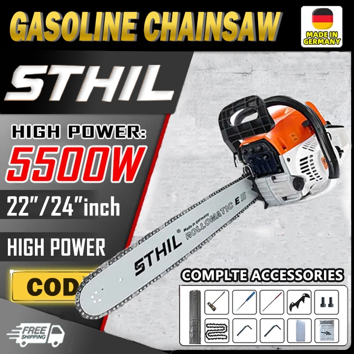 20/22/24 Inches Chainsaw Original Portable Gasoline Chainsaw 52/58cc ...