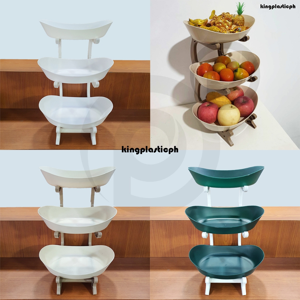 3 Layer Multipurpose Kitchen Organizer Fruit Stand Fruit Tray Table ...