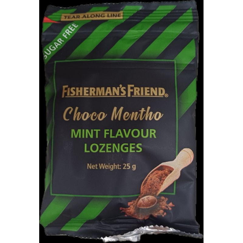 Fisherman's Friend Mint Flavor Choco Mentho Lozenges 25g Sugar Free ...