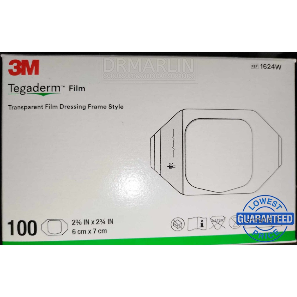 Tegaderm 3M Transparent Film Dressing 1624W [100 pcs.] NEW PACKAGING ...