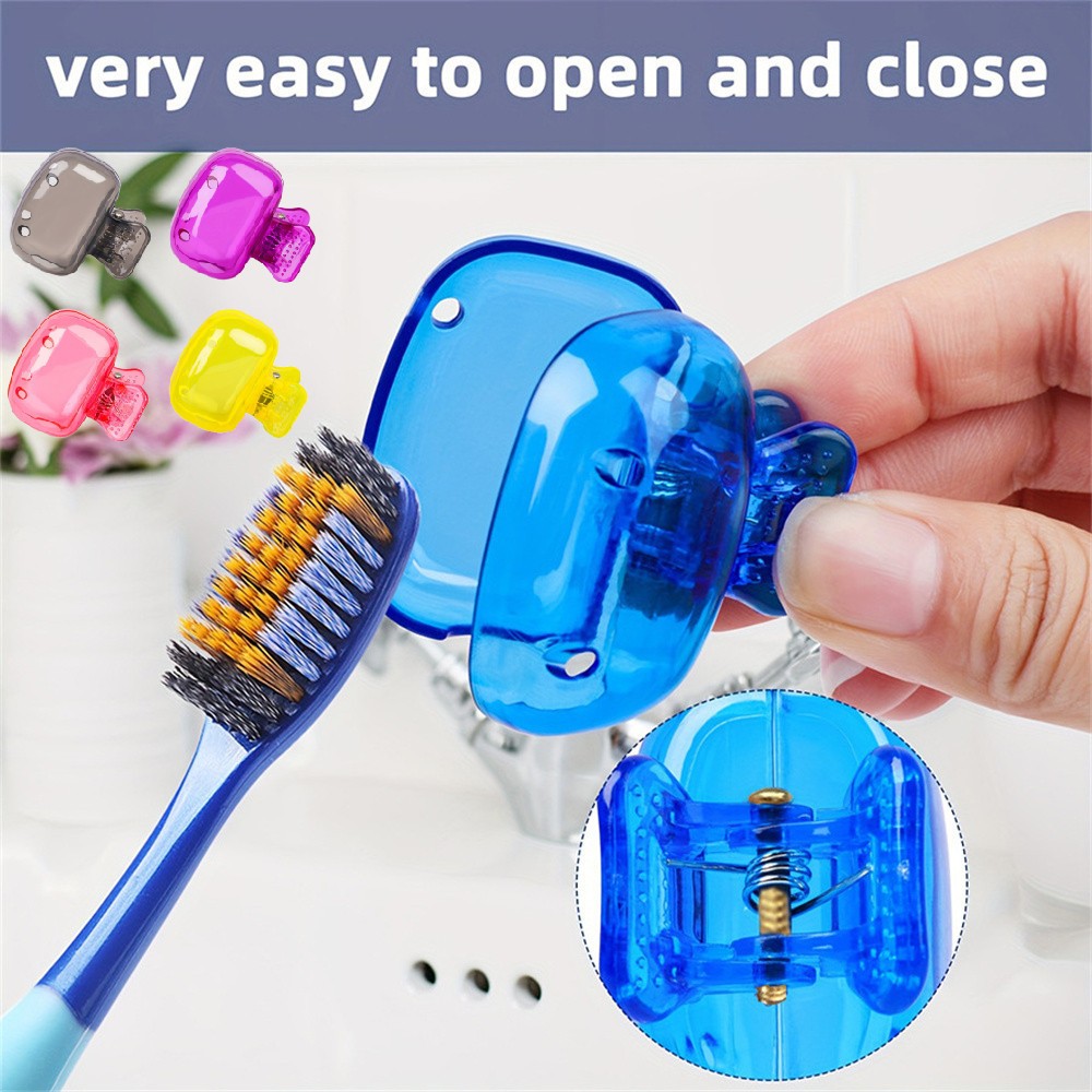 1pc Toothbrush Protective Cover Brush Cover Protective Cover Plastic ...