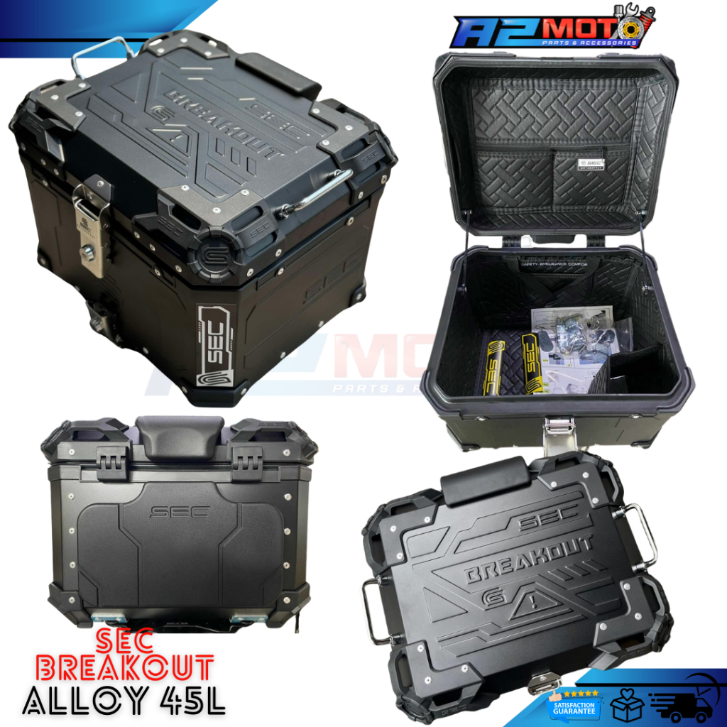 SEC Alloy Top Box 45L Velocity Safari BreakOut Zenith HERO HNJ Poizon v2 | Shopee Philippines