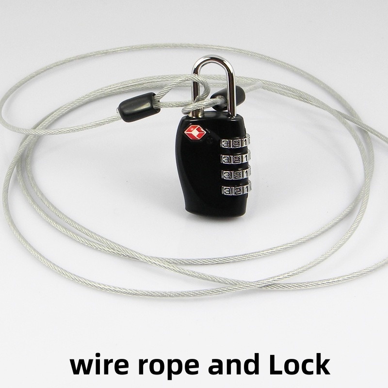 1.5M 2M 2.5M Straight Wire Rope Strong Steel Bicycle Cable Lock Car ...