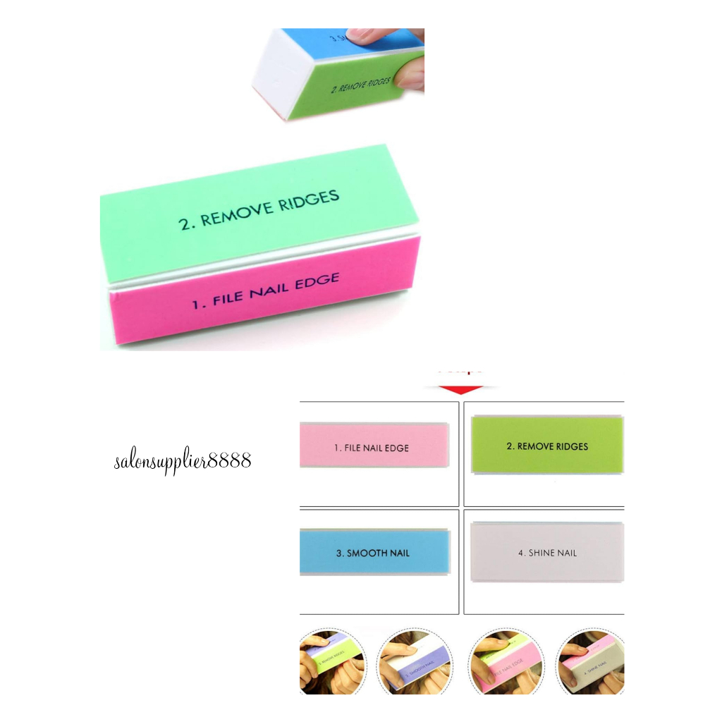 4 in1 Side Nail Buffer File Block Pedicure Manicure Tools Sanding Nail ...