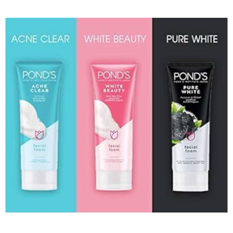 PONDS SACHET PONDS ACNE CLEAR SOLUTION FACIAL FOAM/ PONDS BRIGHT SERUM ...