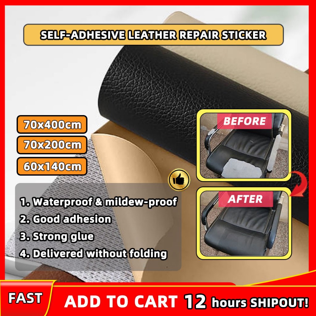 Waterproof Leather Repair Motorcycle Sticker Self Adhesive sofa patch ...
