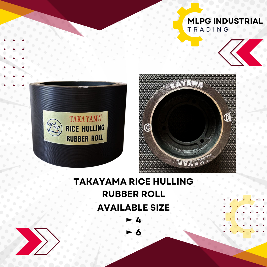 TAKAYAMA RICE HULLING RUBBER ROLL 4" / 6" (PER PIECE) | Shopee Philippines