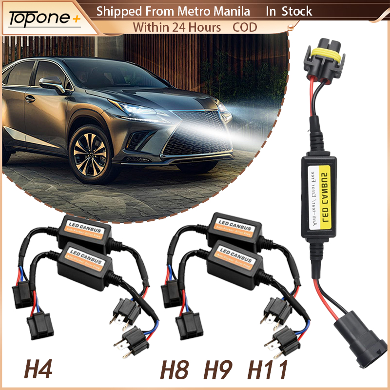 H4 H8 H9 H11 Car LED Canbus Decoder Headlights Anti Flicker Error Free ...