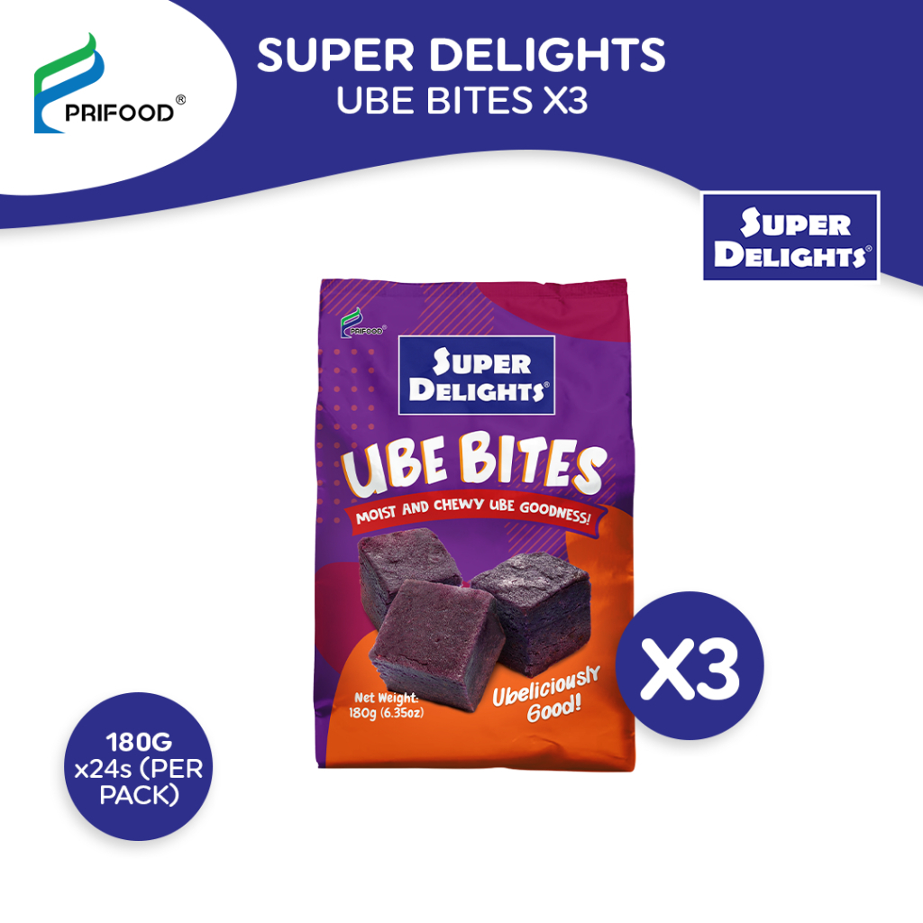 Super Delights Ube Bites 180g (bundle of 3) | Shopee Philippines