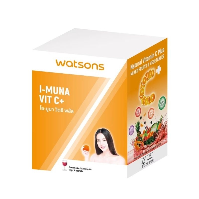 Watsons I-Muna Vit C+ Dietary Supplement Product(10gramsx10sachets ...