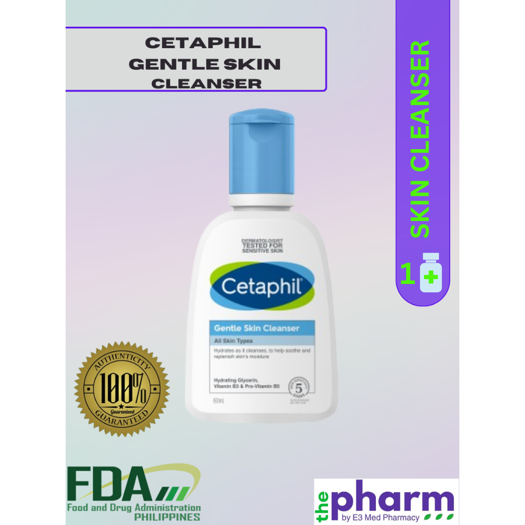 Cetaphil Gentle Skin Cleanser All skin types 60ml | Shopee Philippines