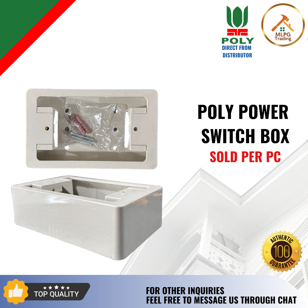 Poly Power Switch Box / Surface Utility Box (PER PCS) | Shopee Philippines