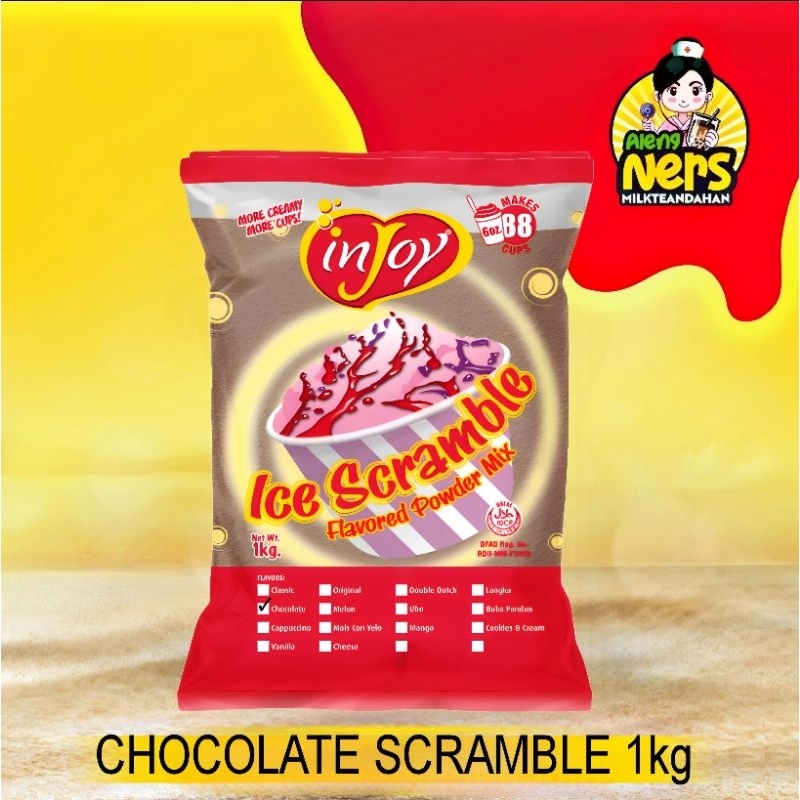 INJOY POWDERED CHOCOLATE ICE SCRAMBLE | Shopee Philippines