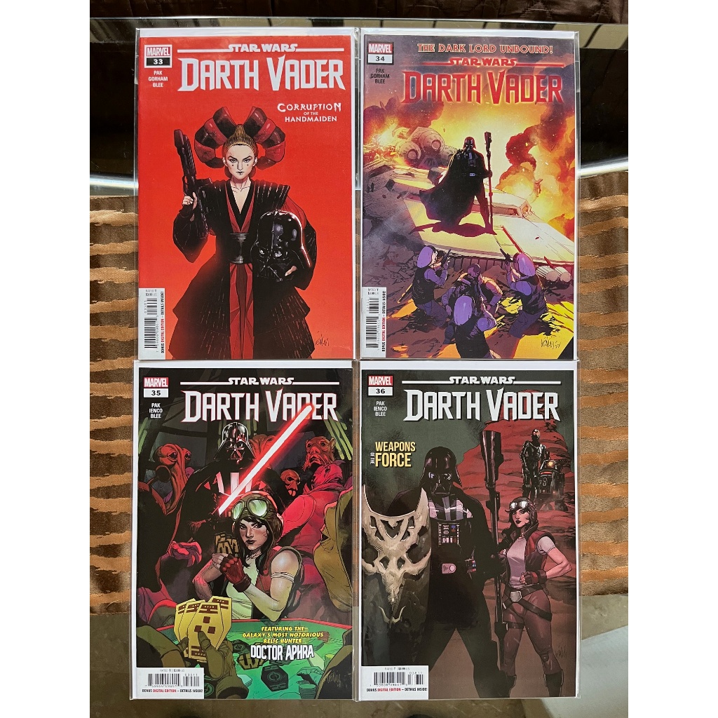 Star Wars Darth Vader by Pak - Unbound Force Complete Set of 4 Regular ...