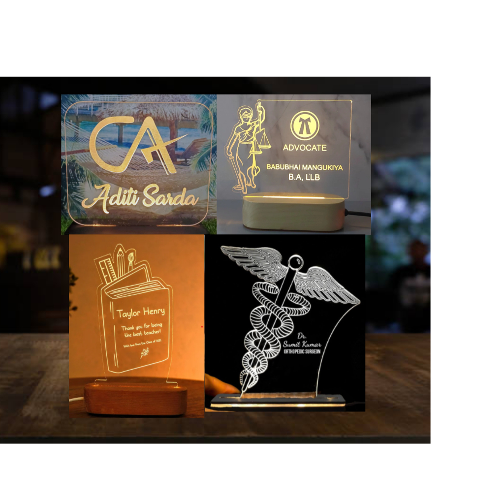 CUSTOMIZED/PERSONALIZED PROFESSIONAL LICENSED SYMBOLS ACRYLIC LED LAMPS ...