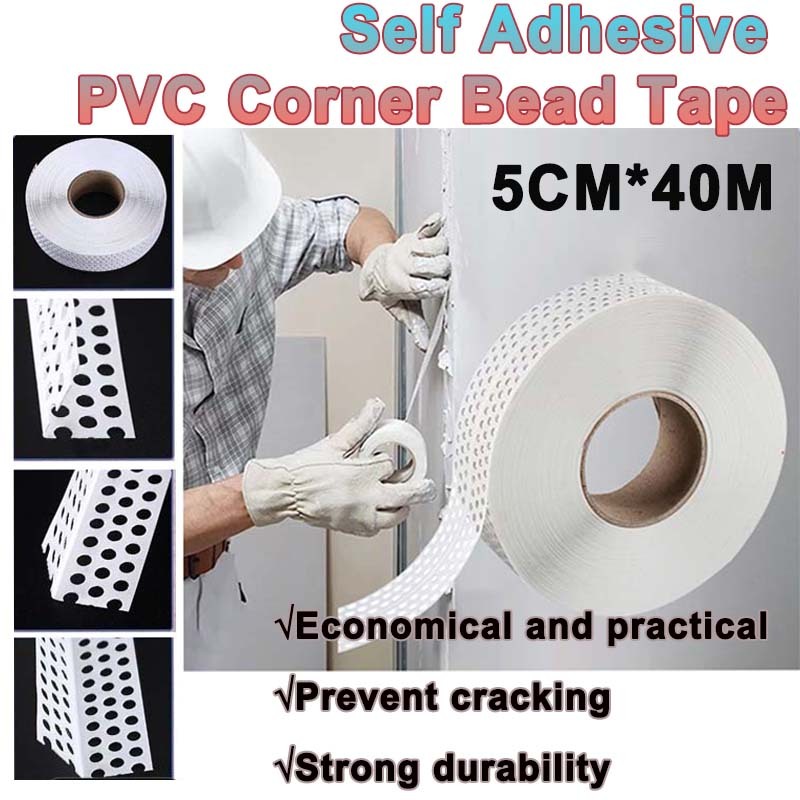 Self Adhesive PVC Corner Bead Tape PVC Corner Tape for Cement and ...