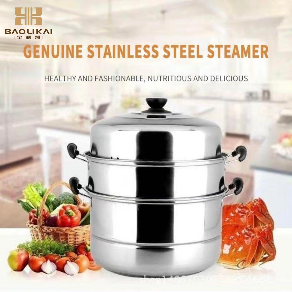 3 Layer Steamer Stainless Steel cooking pots cookware steam high ...