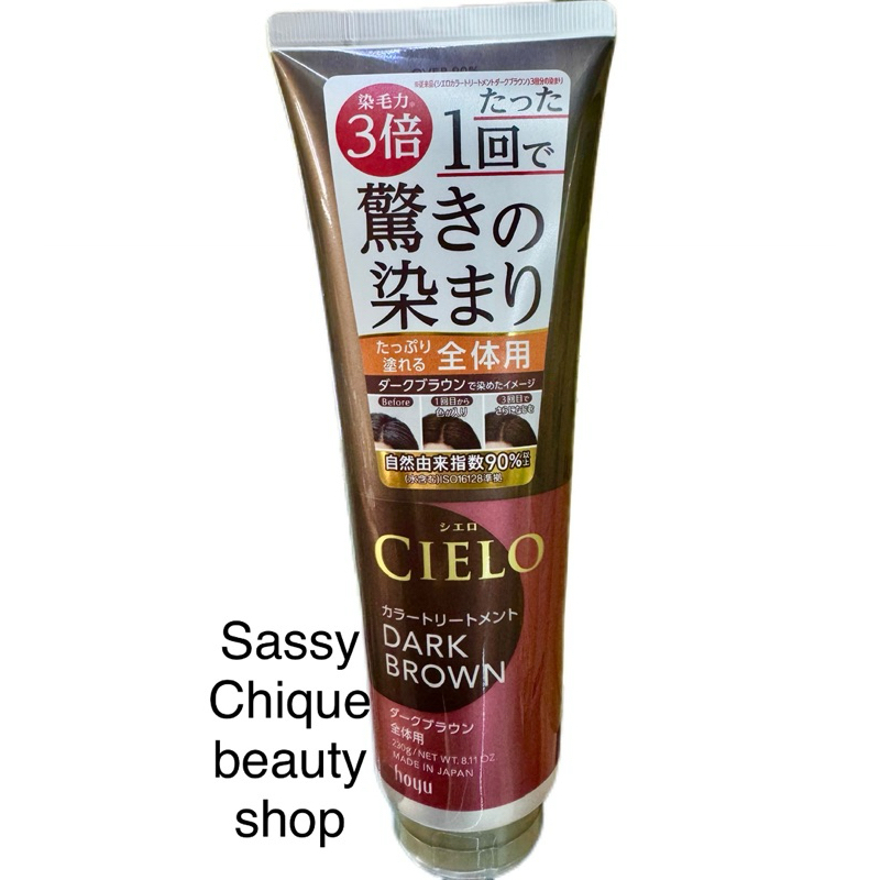 Cielo Hair Color Treatment (Dark Brown) Gray Hair Cover Up | Shopee ...